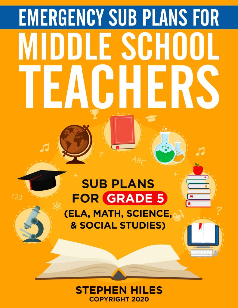 Emergency Sub Plans for Middle School Teachers: Grade 5 - Teacher ...