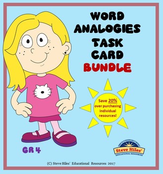 Word Analogies Task Card Bundle - Teacher Classroom Resources Store